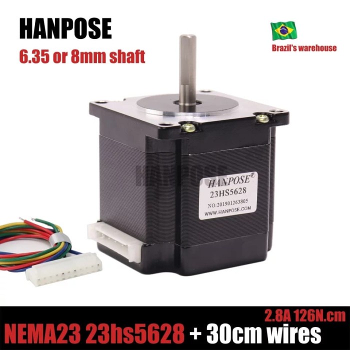 Jual NEW SERIES NEMA 23 HANPOSE 23HS5628 STEPPER MOTOR NEMA 23 5628 ...