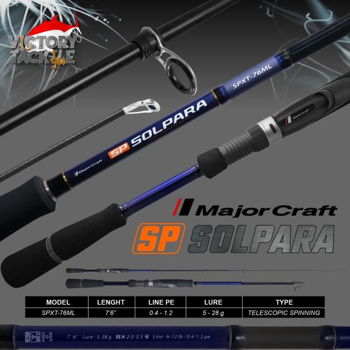 Jual Major Craft Solpara Furidashi Telescopic Spinning Rod Spxt-76Ml Star | Shopee Indonesia