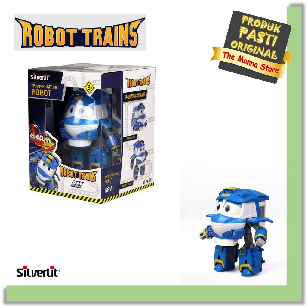 Jual SilverLit Robot Trains Transforming Robot Kay 4" Korean Toys ...