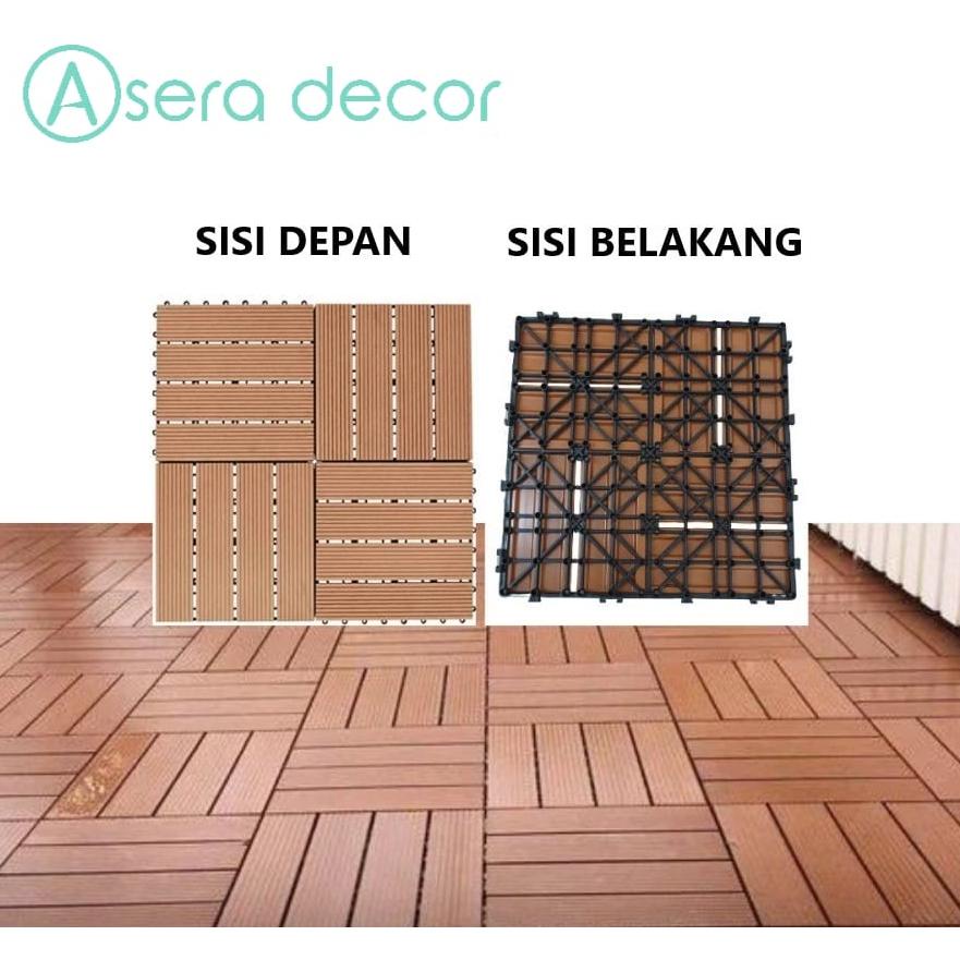 Jual Miliki LANTAI KAYU DECK TILE WPC DECKING TILE DIY OUTDOOR INDOOR ...