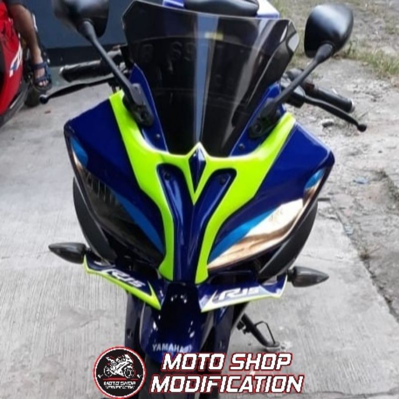 Jual Topeng R6 Kedok Cover Lampu Winglet Yamaha R15 OLD V1 V2 2014-2016 ...