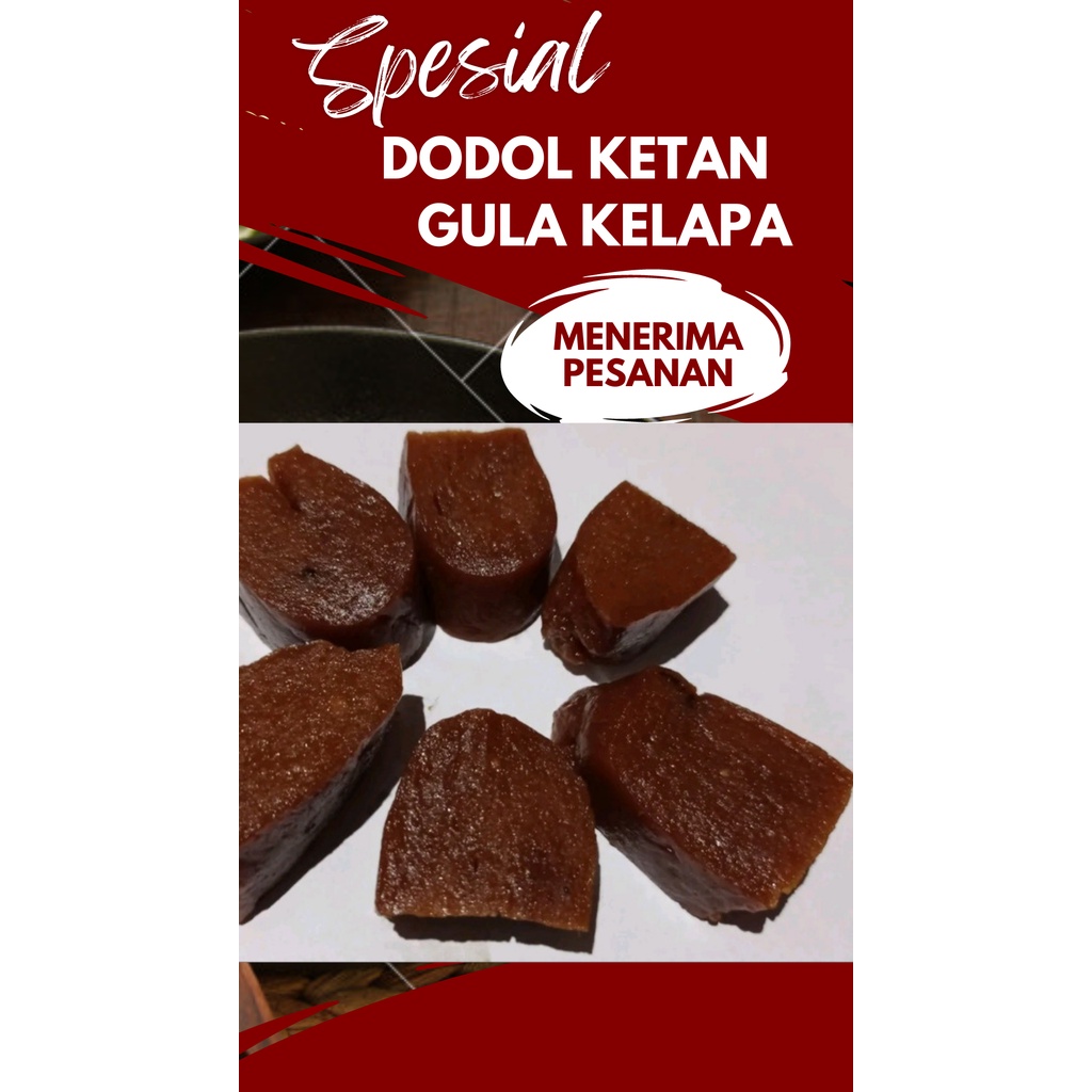 Jual Jenang Ketan Dodol Ketan Masih Lembek Kemasan 1kg Oleh-Oleh Khas bogor Baru Di Buat ...