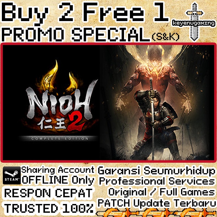 Jual Nioh 2 The Complete Edition PC FULL DLC - Buy 2 Get 1 GAME ...