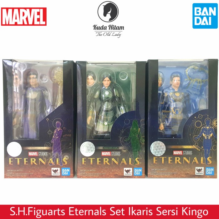 Jual Bandai SHF Eternals Ikaris Sersi Kingo Marvel Studios S.H.Figuarts ...