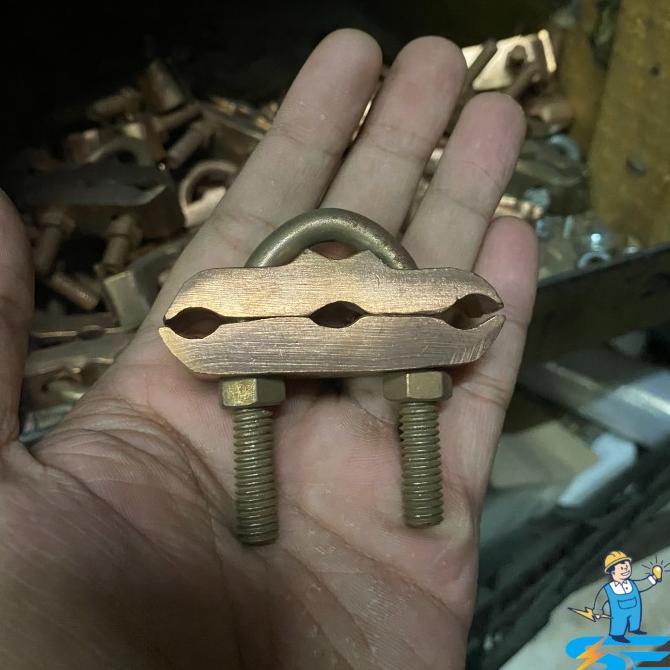 Jual Klem U Bolt 3 Jalur / Grounding Clamp 3 Way New Arival!! | Shopee ...