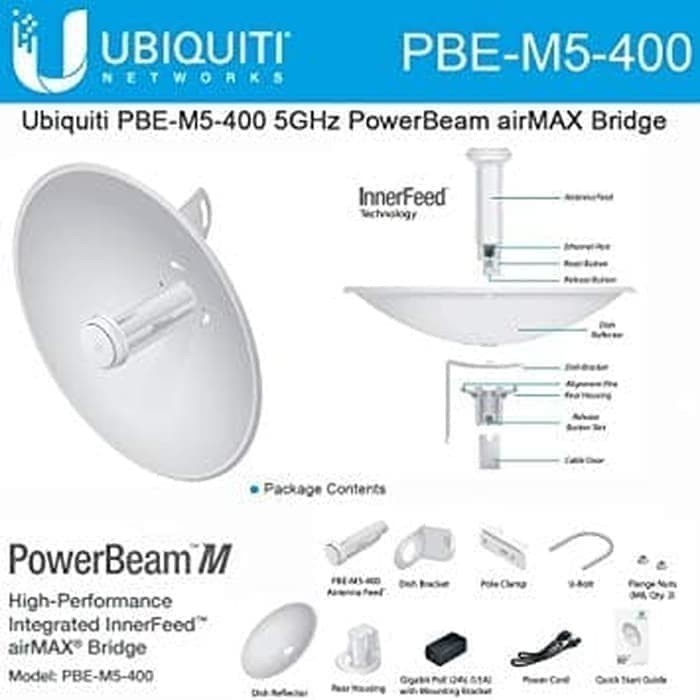 Jual UBIQUITI Powerbeam / power beam PBE M5-400 25DBI | Shopee Indonesia