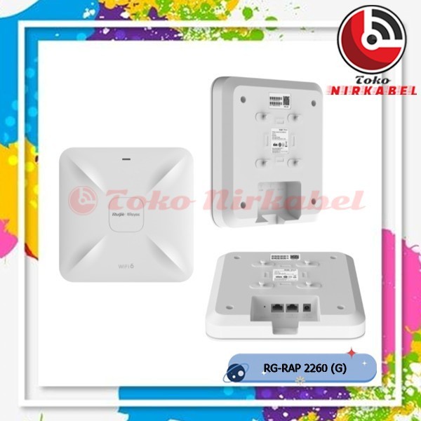 Jual RUIJIE RG-RAP 2260 (G) AX1800 Wi-Fi 6 Dual Band Ceiling Mount AP ...