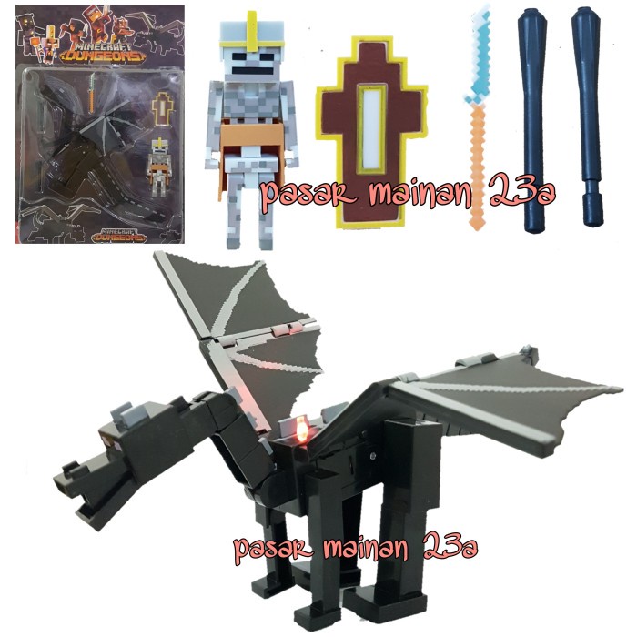 Jual Ni Ng- Figure Mine Craft Dragon Naga dungeons Minecraft Versi Naga ...