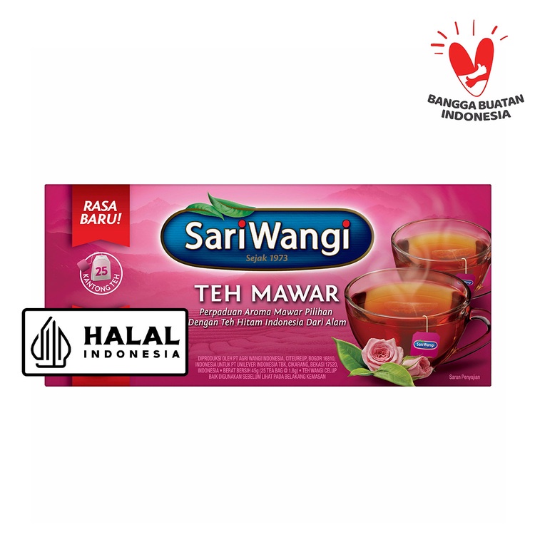 Jual Sariwangi Teh Mawar Celup Isi 25 | Shopee Indonesia