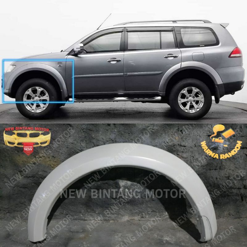 Jual Over fender pajero sport depan kiri 2010 2015 original | Shopee ...