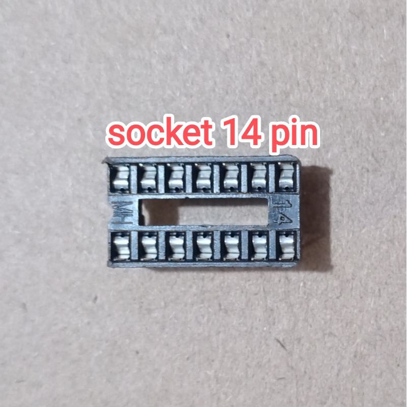Jual socket ic 14 pin socket ic 7x2 pin hitam | Shopee Indonesia