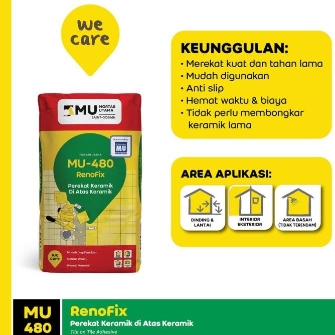 Jual Promo Pembelian 5 Sak Mu 480-25Kg Free 1 Trowel Logam Gerigi ...