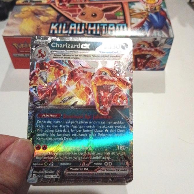 Jual CHARIZARD EX TERASTAL SV3S 098/170 RR KILAU HITAM POKEMON TCG INDO 1211 | Shopee Indonesia
