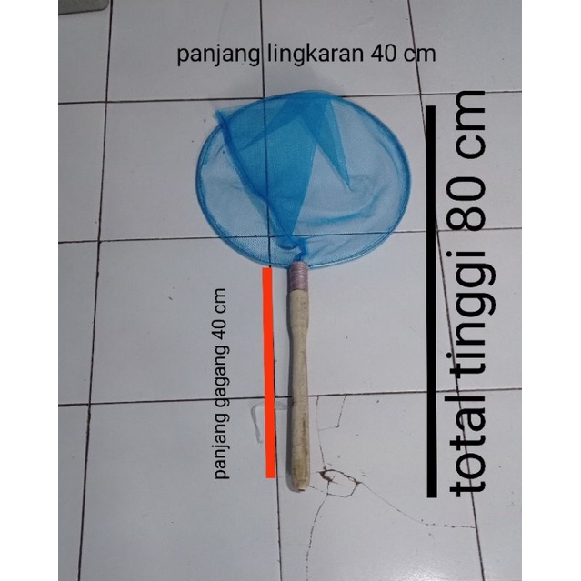Jual serokan ikan besar jumbo seser ikan lele gagang kayu untuk patin ...