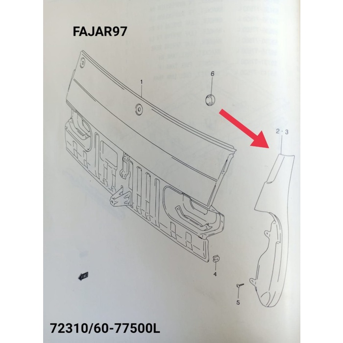Jual Panel Pipi Corner Depan Suzuki Futura Original Star | Shopee Indonesia