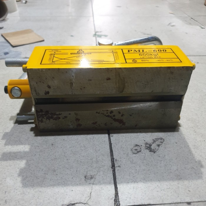 Jual Permanent Magnetic lifter 600 KG / Alat angkat magnet untuk Plat ...