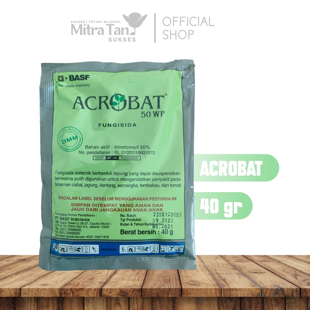 Jual Fungisida ACROBAT 40gr - Efektif mengendalikan penyakit bulai pada ...