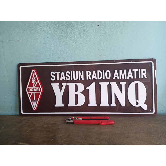 Jual Papan Callsign Acrilik Orari Huruf Timbul Mewah | Shopee Indonesia