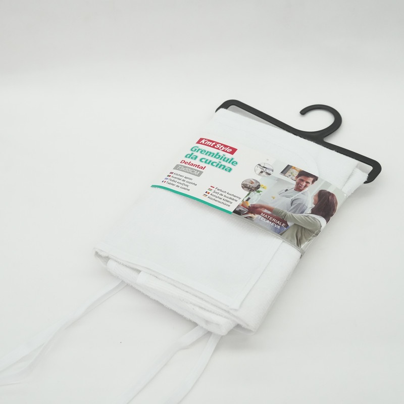 Jual Celemek Apron Putih Polos 73X55 CM Apron Masak Waterproof Celemek ...