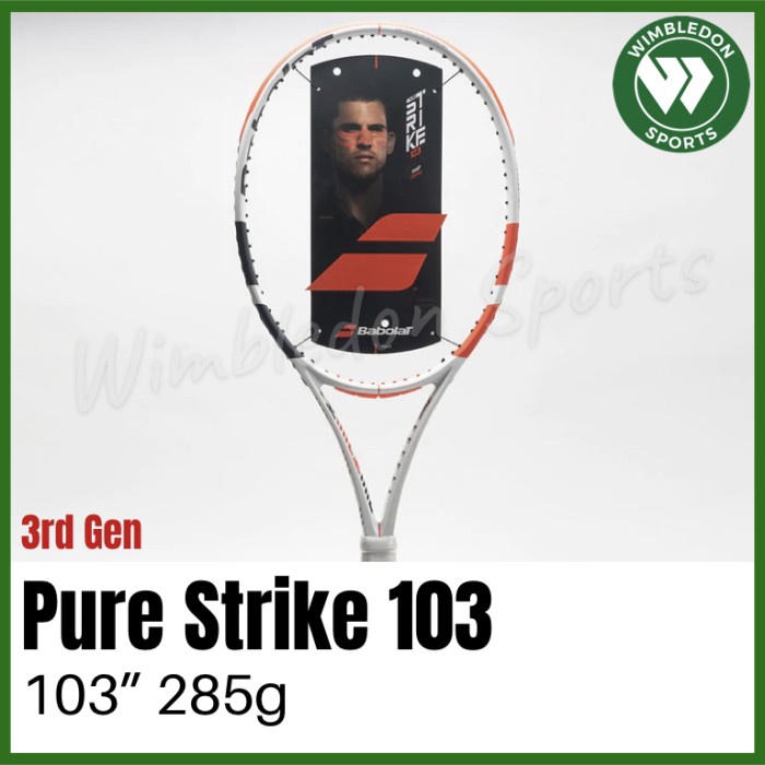 Jual Baru Raket Tenis Babolat Pure Strike 103 3Rd Gen / Pure Strike 103 ...