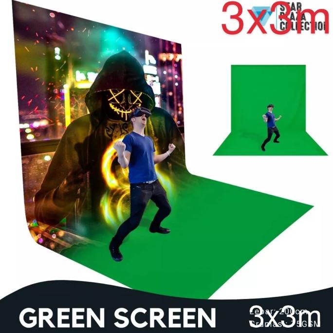 Jual Kain backdrop Green Screen layar studio background greenscreen ...