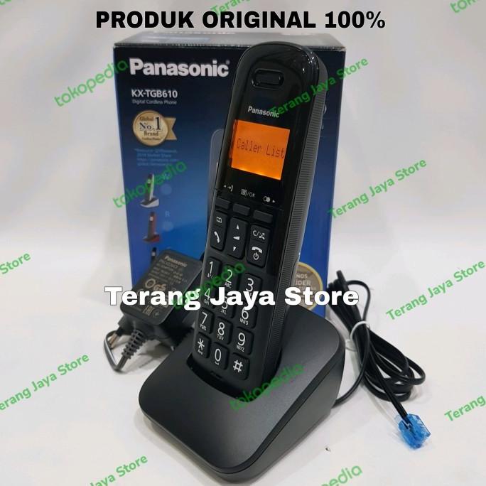 Jual Telepon Wireless Panasonic Kx-Tgb210 (Hitam) Telepon Rumah Kx-Tgb 210 | Shopee Indonesia