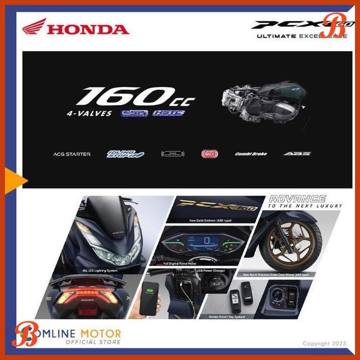 Jual COMLINE-SEPEDA MOTOR HONDA PCX 160 CBS 2023 | PX | Shopee Indonesia