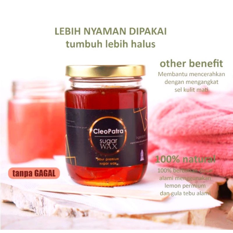 Jual CLEOPATRA SUGAR WAX 450gram cabut bulu ketiak bulu kaki Brazilian ...