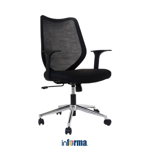 Jual Informa G Kenedy Kursi Kantor Sandaran Rendah - Hitam Tempat Duduk ...
