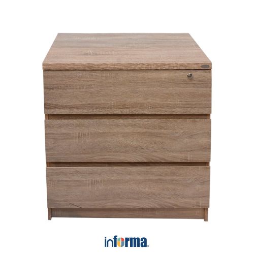Jual Informa Maxy Laci Penyimpanan 3 Tingkat Sonoma Oak Laci Kabinet ...
