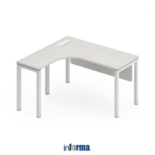 Jual Informa Sieben Meja Kantor Sisi Kiri Office Table Furnitur Kantor ...
