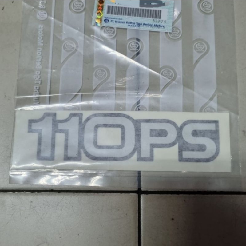 Jual STICKER STIKER EMBLEM 110PS ORIGINAL MITSUBISHI CANTER PS110 ...