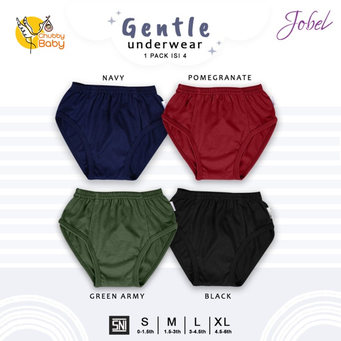 Jual Jose Jobel Underwear Boy Gentle Edition 0-6Y (4Pcs) | Shopee Indonesia