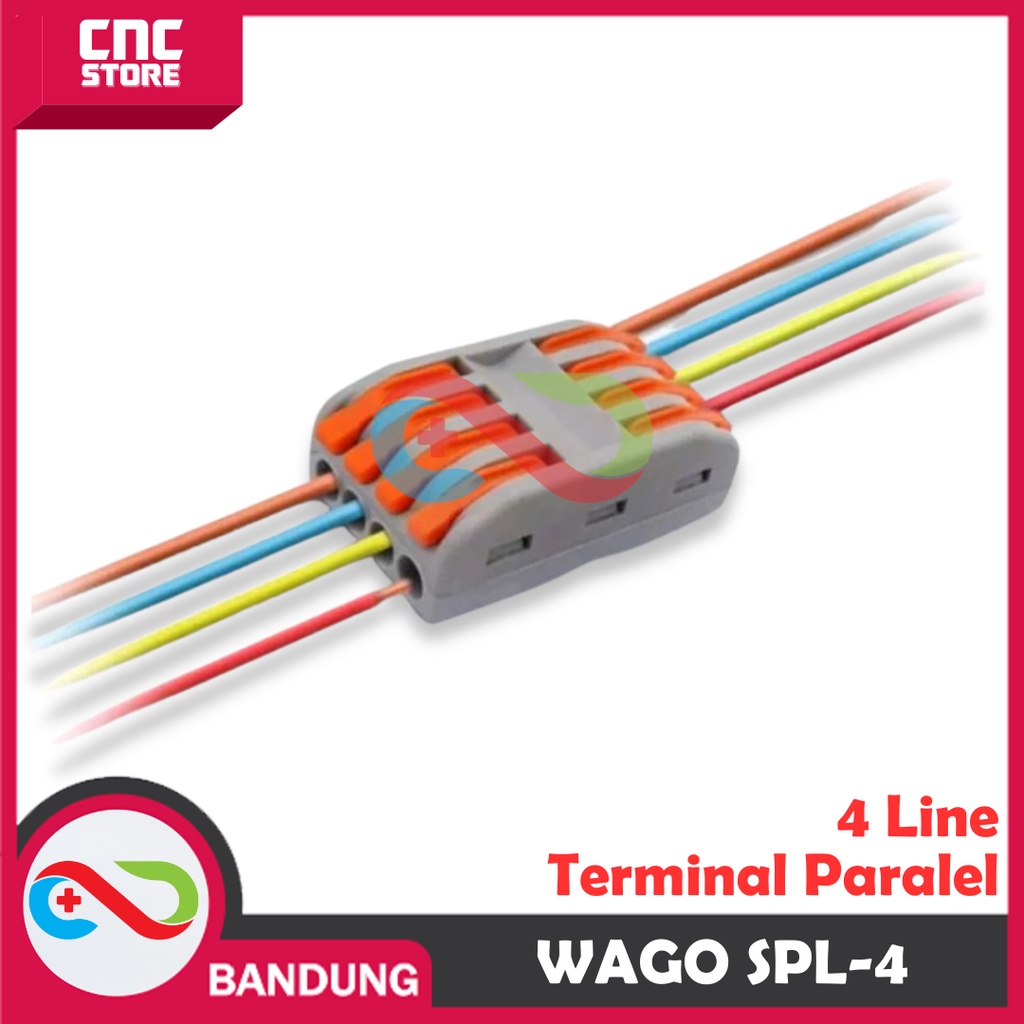 Jual TERMINAL PARALEL 4 LINE KONEKTOR SAMBUNGAN CONNECTOR BLOCK WAGO SPL-4 | Shopee Indonesia
