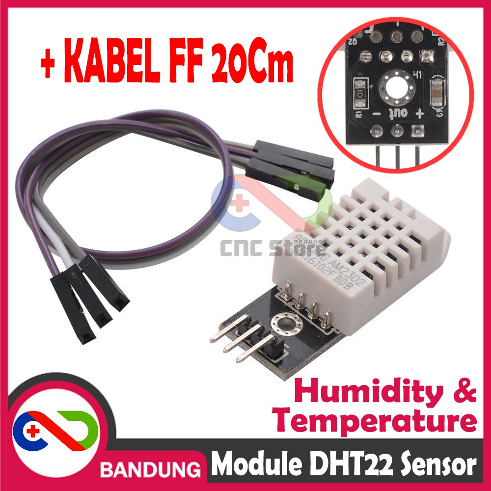 Jual DHT22 AM2302 TEMPERATURE HUMIDITY SENSOR SUHU MODULE FOR ARDUINO ...