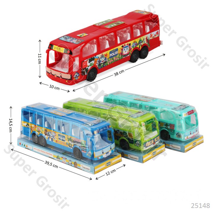 Jual Mainan Anak Mainan Mobil Bus Mainan Bus 38 cm F/C Karakter Mirip ...