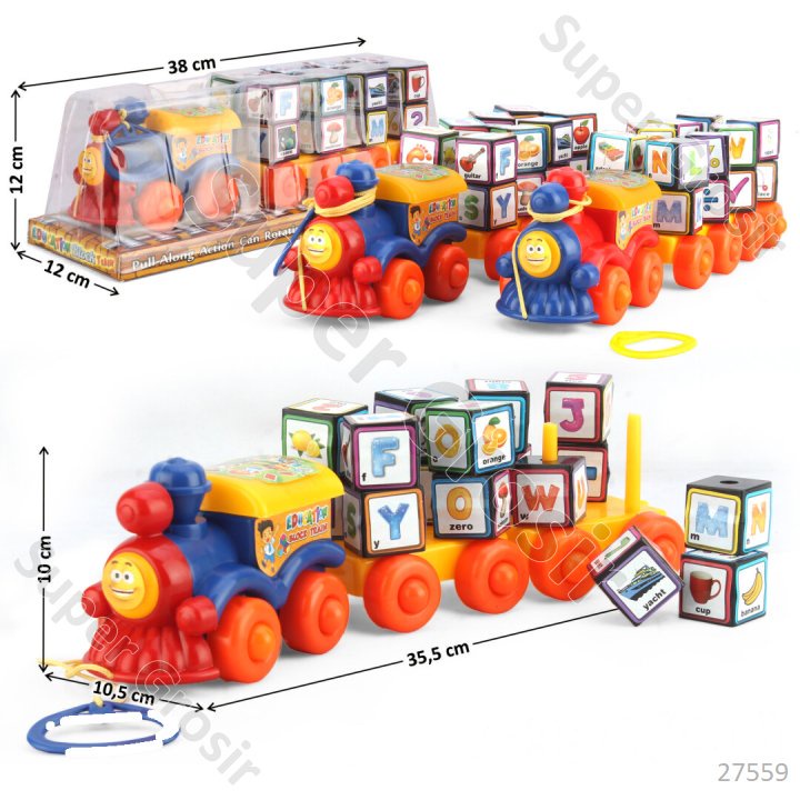 Jual Mainan Edukasi Kereta Api F/W Education Block Train | Shopee Indonesia