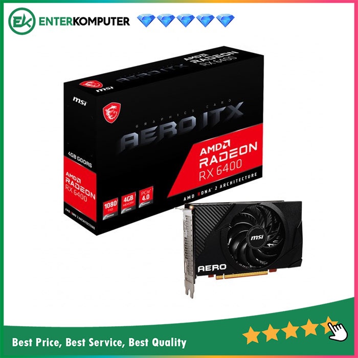 Jual Msi Radeon Rx 6400 4Gb Ddr6 - Aero Itx 4G | Shopee Indonesia
