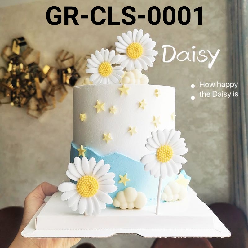 Jual GR-CLS-0001 Cake topper hiasan kue clay taman bunga matahari ...