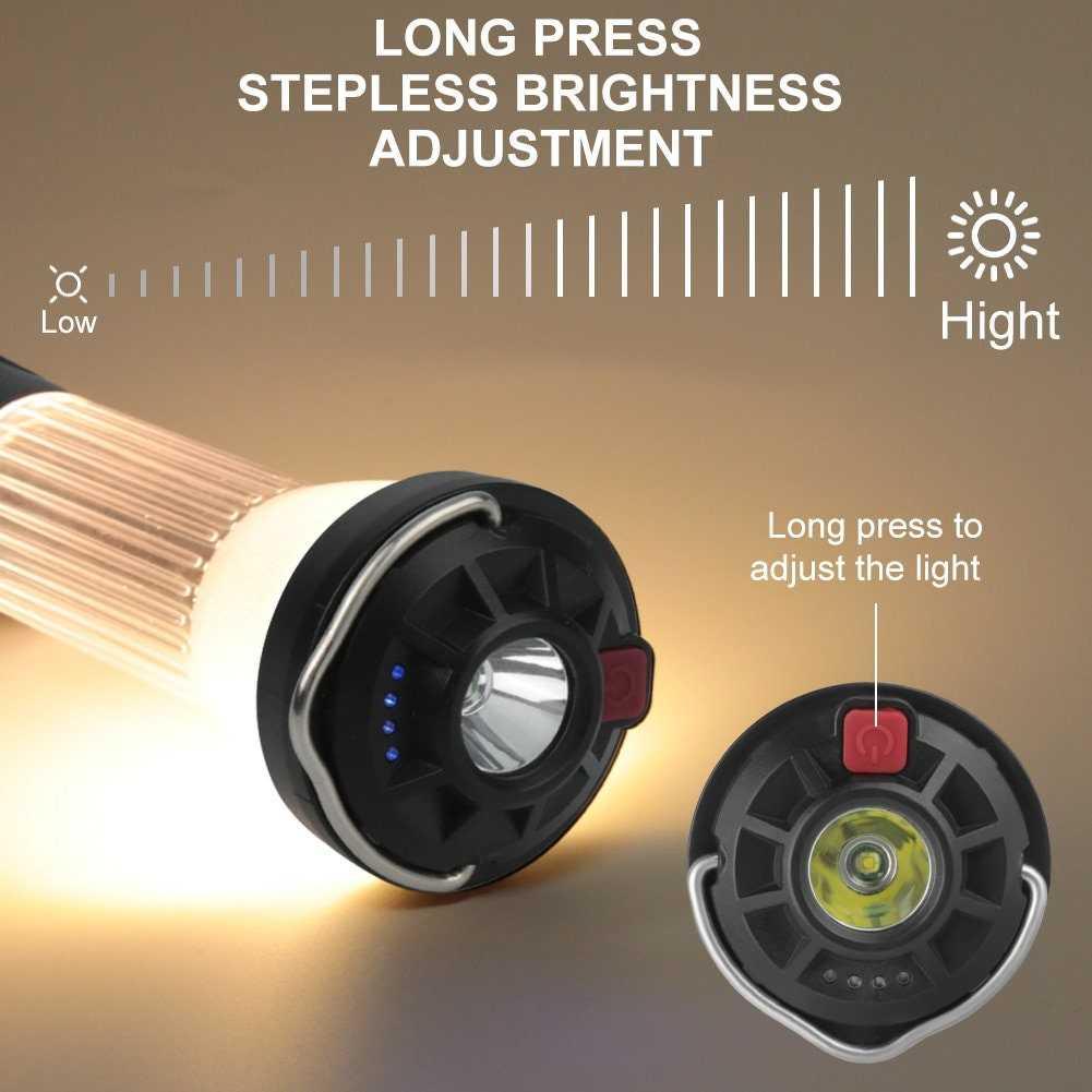 Jual Lampu LED Camping Portable 4 Mode Rechargeable Waterproof - GYU-12 ...