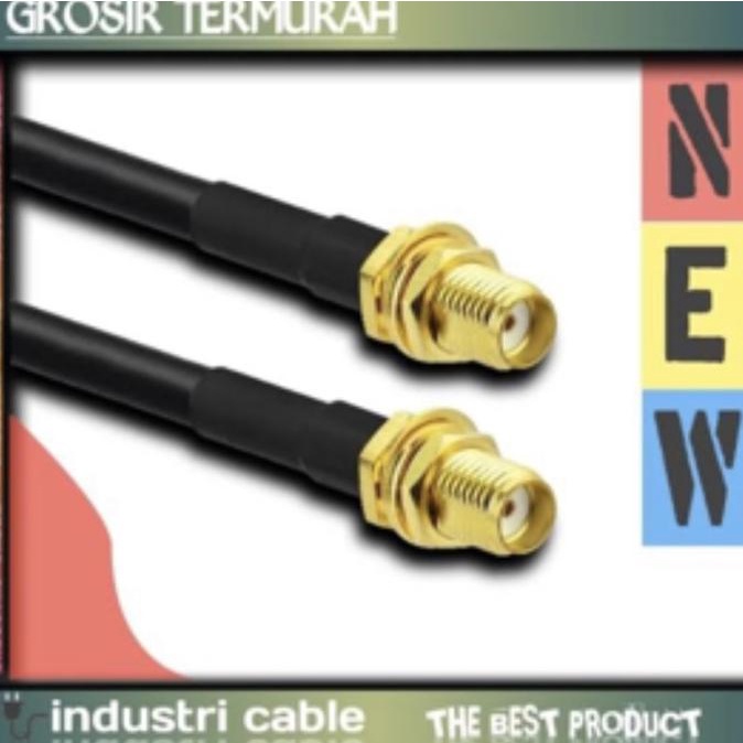 Jual Kabel Jumper Rg58 SMA female ke SMA female Panjang 60cm | Shopee Indonesia