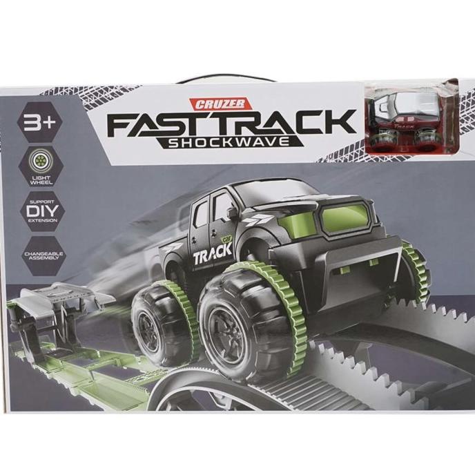 Jual Cruzer Fast Track Shockwave Track & Car Playset | Shopee Indonesia