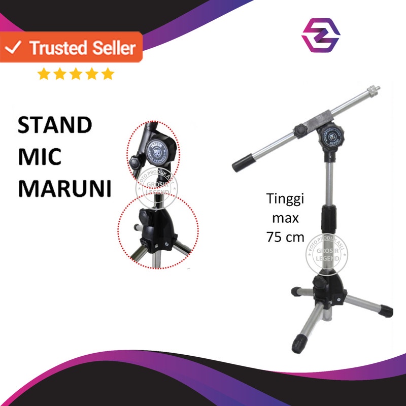 Jual Stand Mic Maruni Warna Hitam dan Silver Kaki 3 MS-209B | Shopee ...