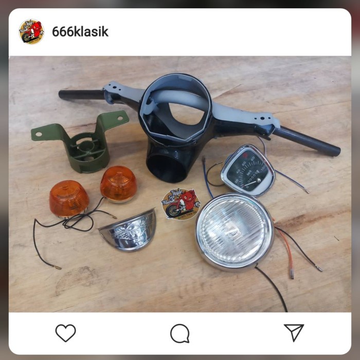 Jual Paket Lengkap Stang Kepala Batok Honda C70 70 Poxy Pnp Astrea Grand Kode Hv034 | Shopee ...