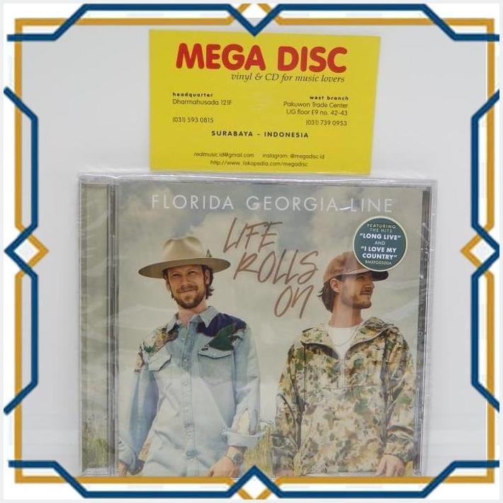 Jual [MDC] CD FLORIDA GEORGIA LINE LIFE ROLLS ON ALBUM AUDIO COUNTRY ...
