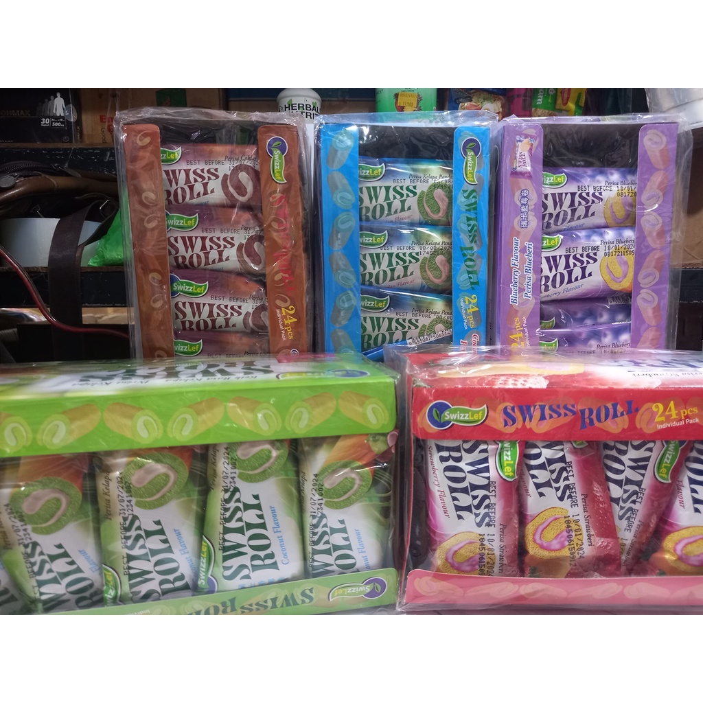 Jual SWIZZLEF SWISS ROLL MALAYSIA ISI 24 PCS | Shopee Indonesia