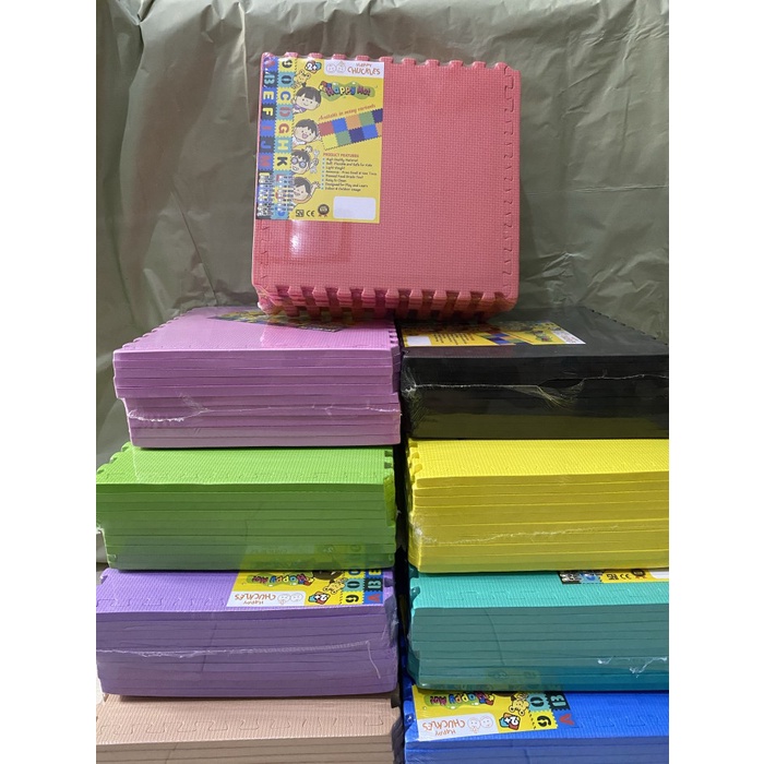 Jual Puzzle Happy Mat Polos - Ukuran 30X30X1 Cm - Karpet Alas Main ...