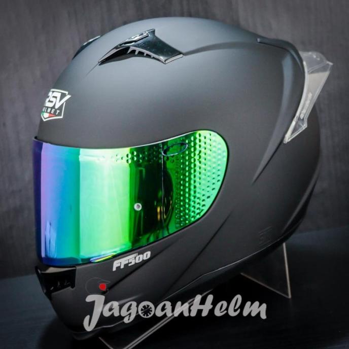 Jual RSV HELM SOLID FF500 | BLACK DOFF | FF 500 FULLFACE | Shopee Indonesia