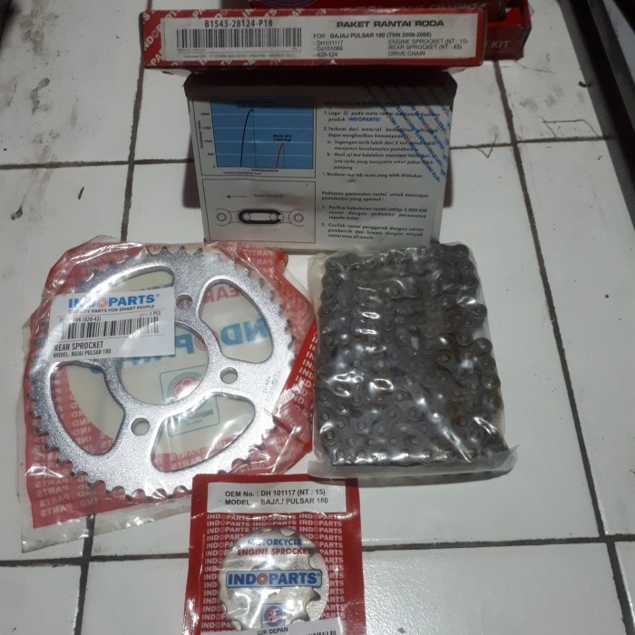 Jual Gearset Gear Gir Set Bajaj Pulsar 180 2006-2008 Indoparts Asli Ori ...