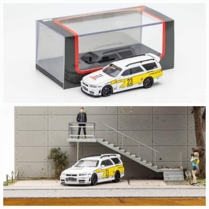 Jual 1/64 Zoom Nissan Stagea Wc34 360Rs Lightning #23 Diecast Mobil ...